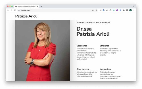 Patrizia Arioli - Dottore Commercialista - YOUXP Web Agency